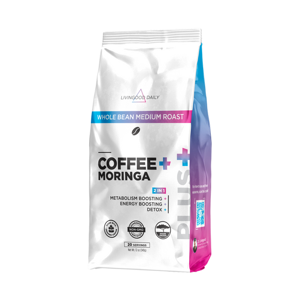 Livingood Daily Coffee + Moringa Whole Bean Medium Roast