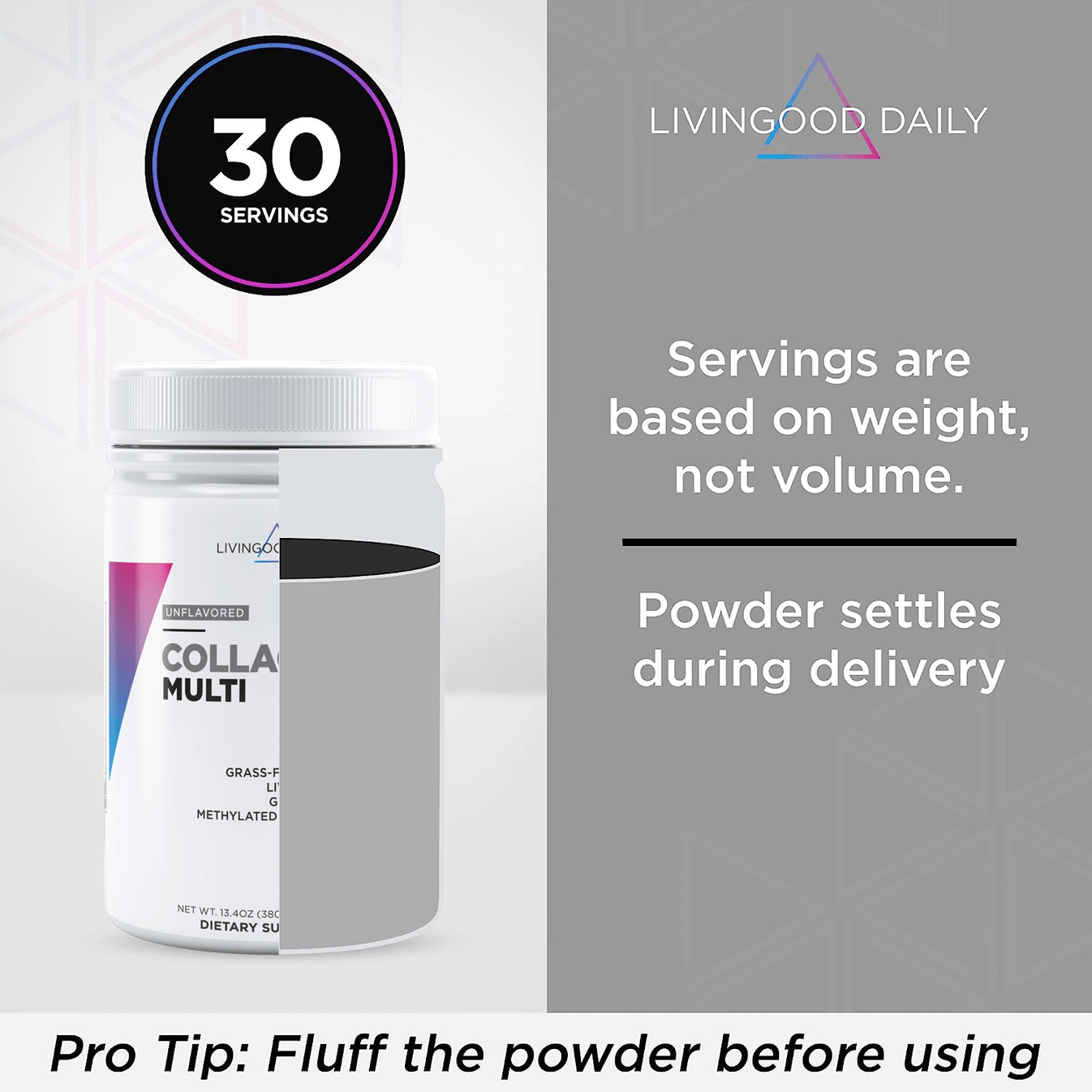 Livingood Daily Collagen + Multi (Unflavored)