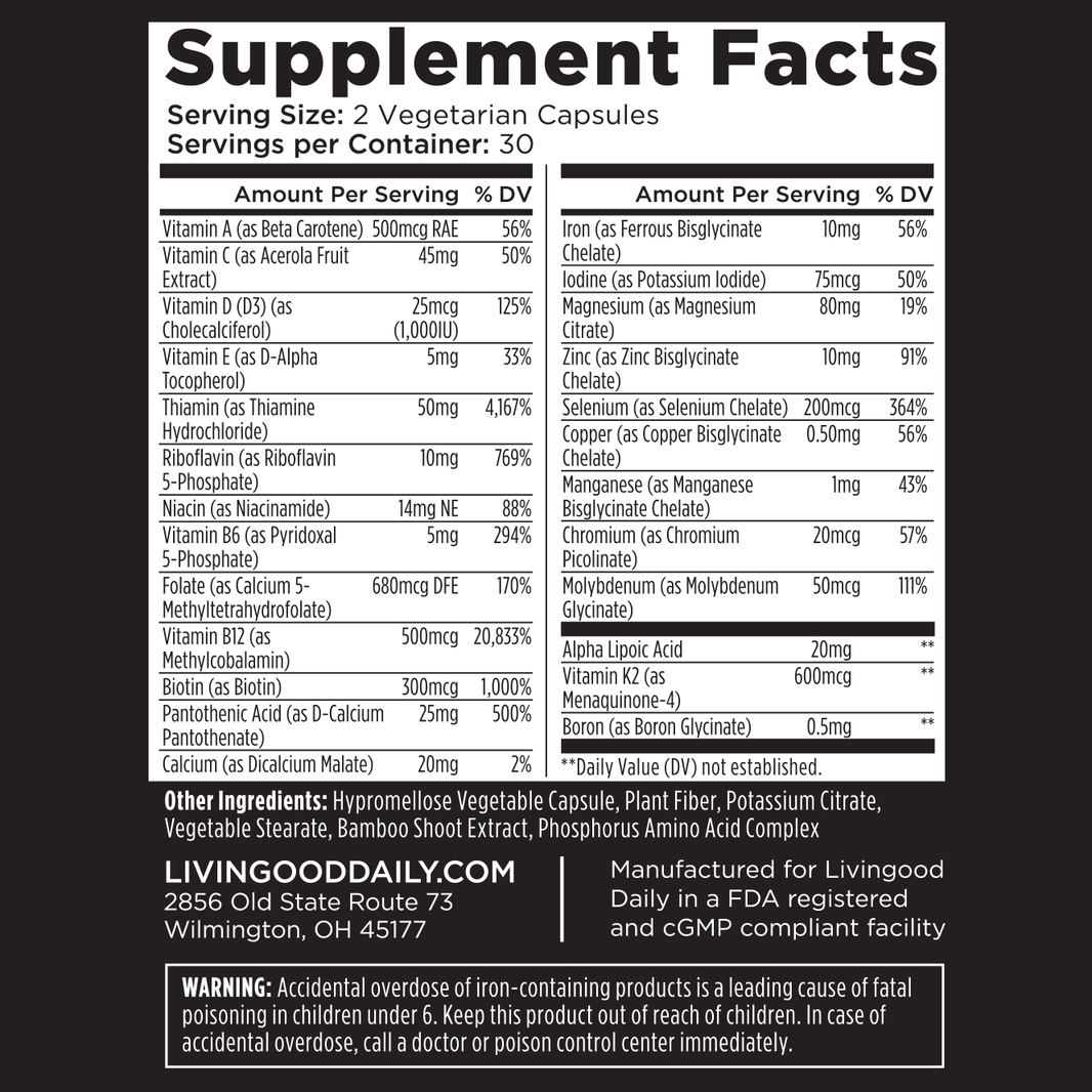 Livingood Daily Basics Supplements