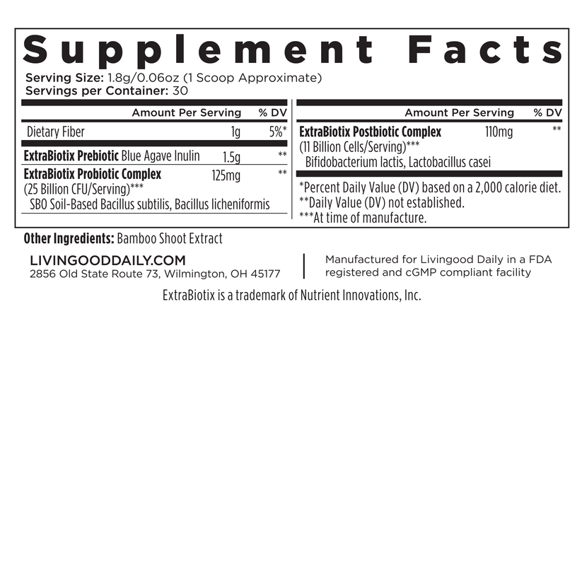 Livingood Daily Pre-Pro-Post Biotics Blend