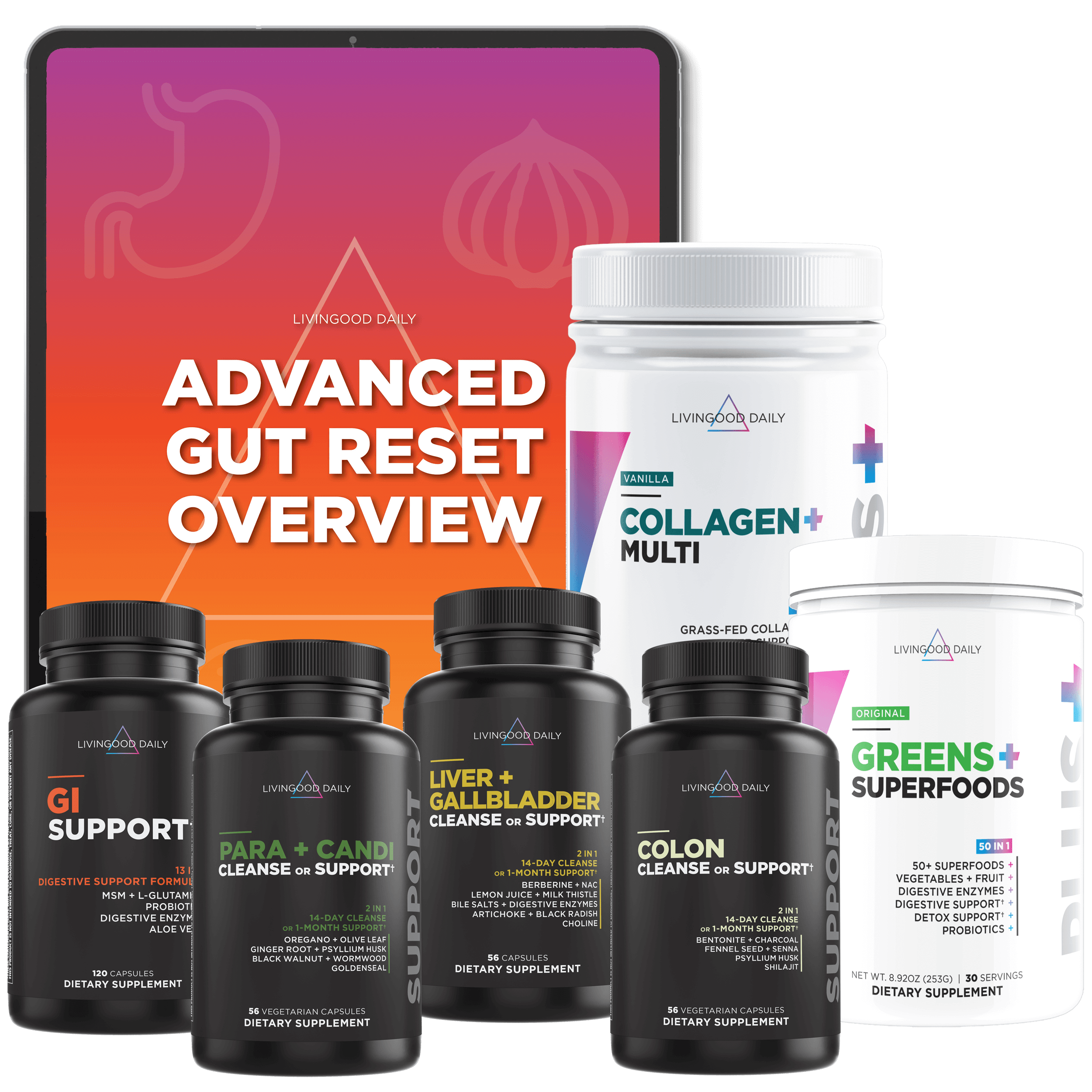 Livingood Daily Advanced Gut Reset Bundle